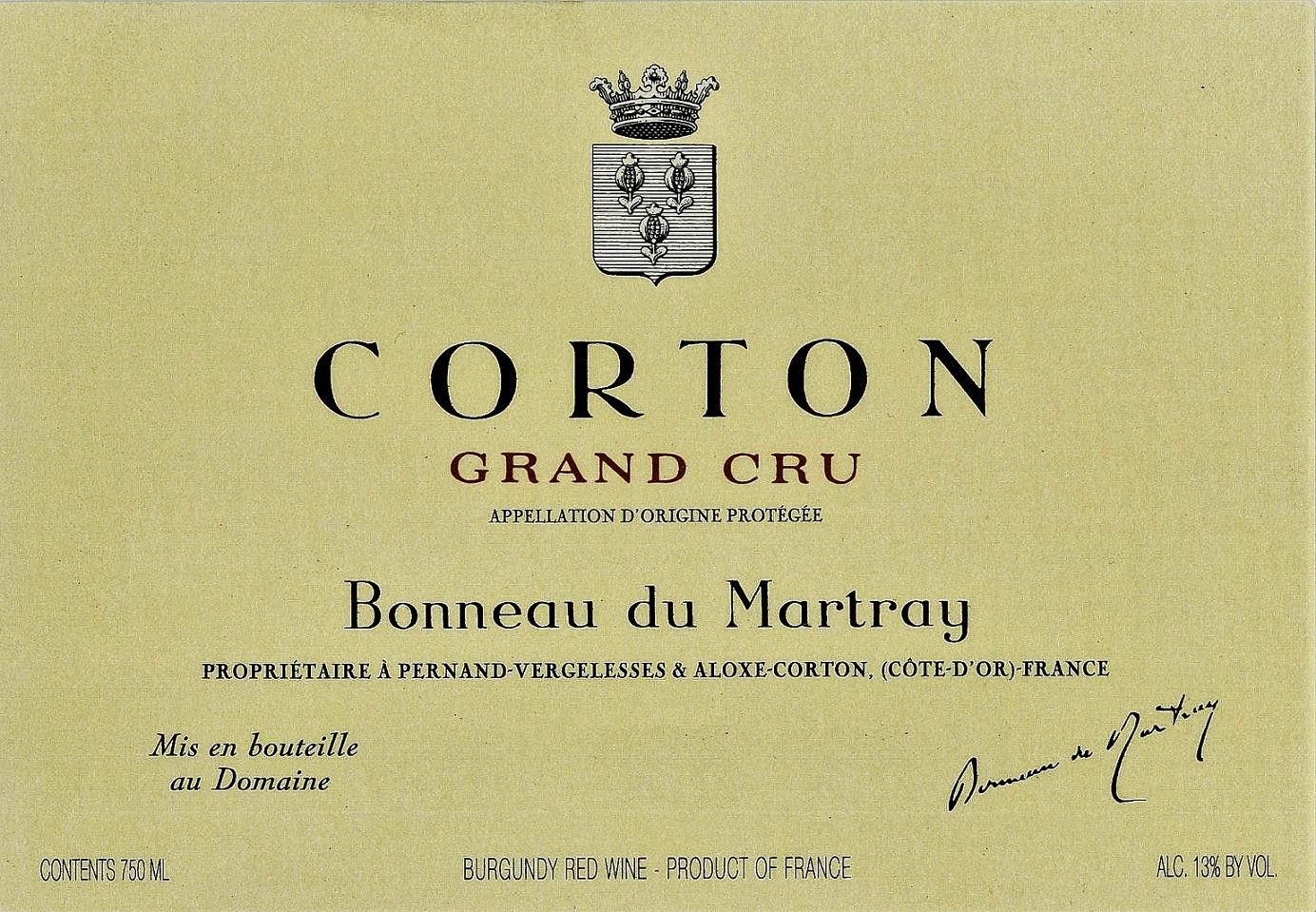 Bonneau du Martray Wine - Learn About & Buy Online | Wine.com