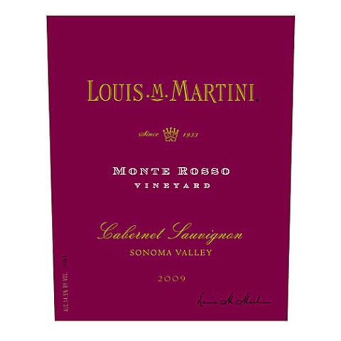Louis Martini Monte Rosso Cabernet Sauvignon 2009 | Wine.com