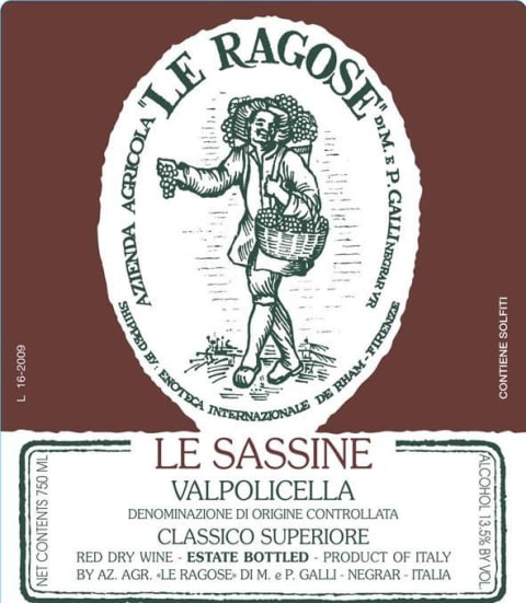 Le Ragose Valpolicella Ripasso Classico Le Sassine Superiore 2011 ...