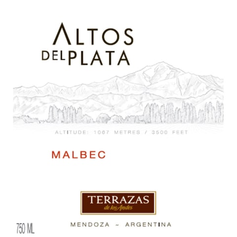 Terrazas de los Andes Altos del Plata Malbec 2012 | Wine.com