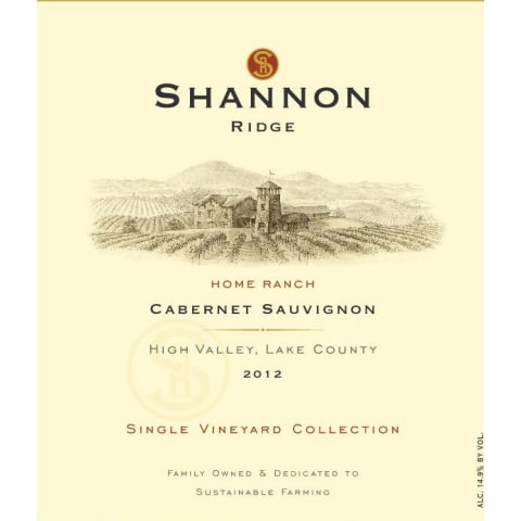 Shannon Ridge Home Ranch Single Vineyard Cabernet Sauvignon 2012 | Wine.com