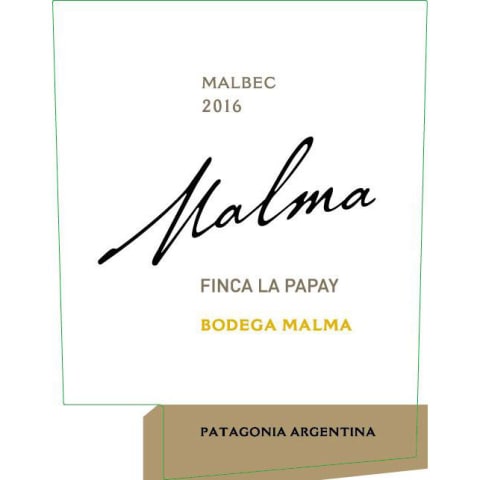 Bodega MALMA Malma Finca La Papay Malbec 2016 | Wine.com