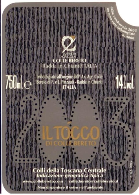 Colle Bereto Colli della Toscana Centrale Il Tocco 2003 | Wine.com