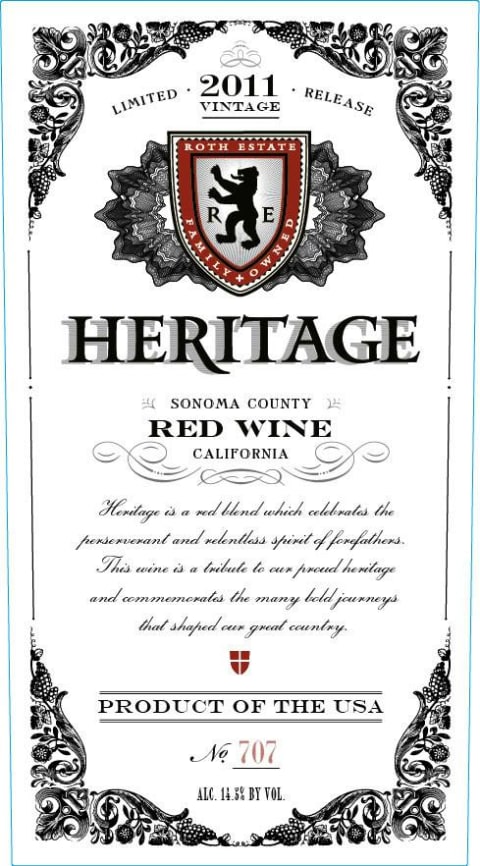 Roth Estate Heritage Red 2011 | Wine.com