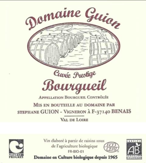Domaine Guion Bourgueil Cuvee Prestige 2014 | Wine.com
