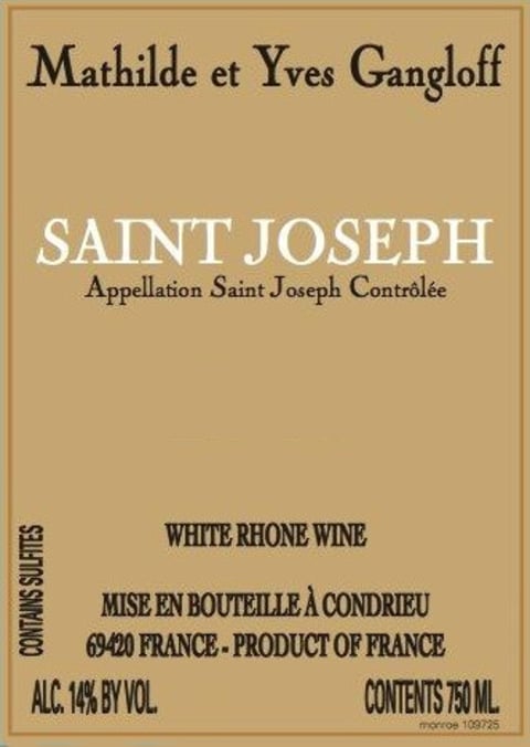 Domaine Yves et Mathilde Gangloff Saint-Joseph Blanc 2014 | Wine.com