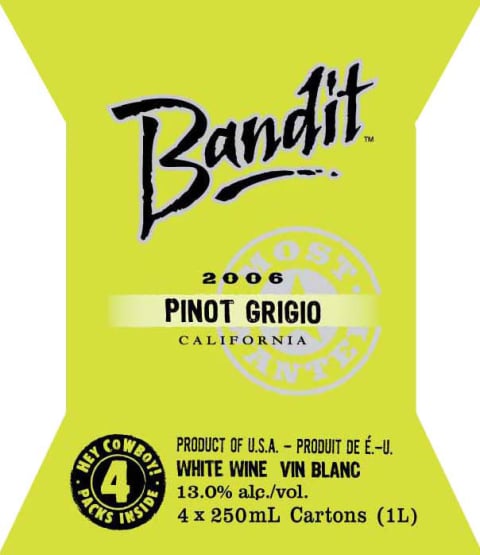 Bandit Wines Pinot Grigio 2006 | Wine.com