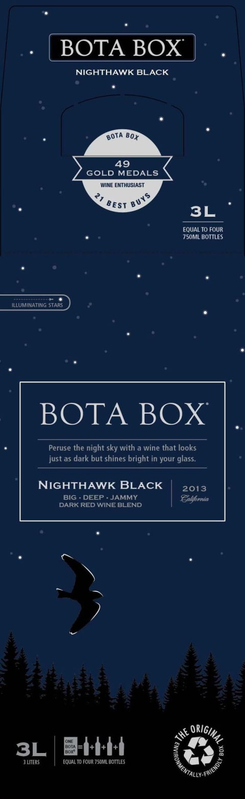 Bota Box Nighthawk Black 2013 | Wine.com