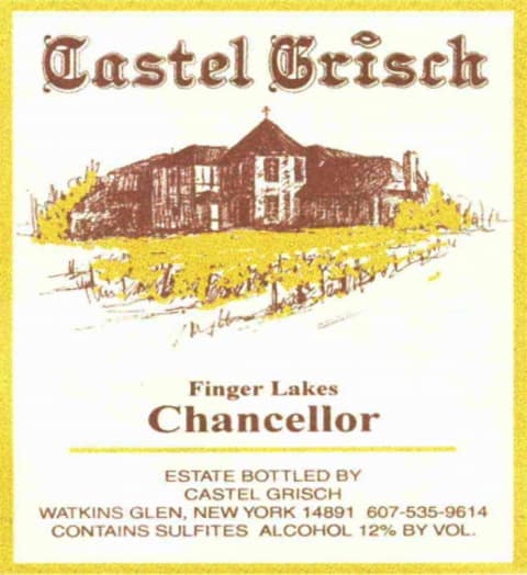 Castel Grisch Estate Winery Finger Lakes Chancellor 2007 | Wine.com