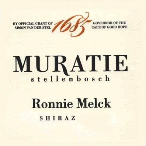 Muratie 1685 Ronnie Melck Shiraz 2013 | Wine.com