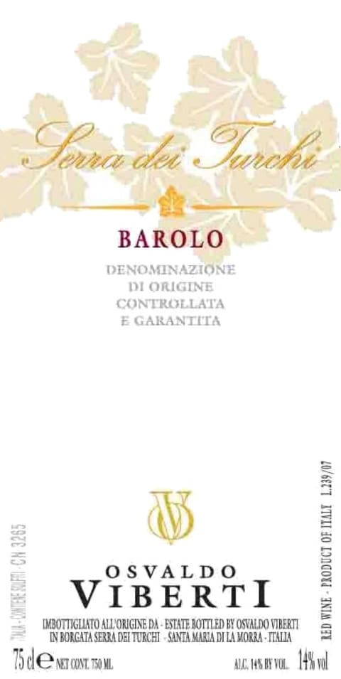 Osvaldo Viberti Barolo Serra dei Turchi 2008 | Wine.com