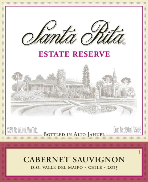 Santa Rita Estate Reserve Cabernet Sauvignon 2016 | Wine.com