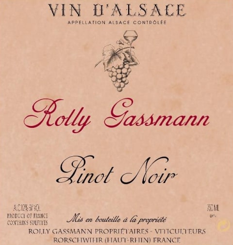 Rolly Gassmann Pinot Noir 2012 | Wine.com