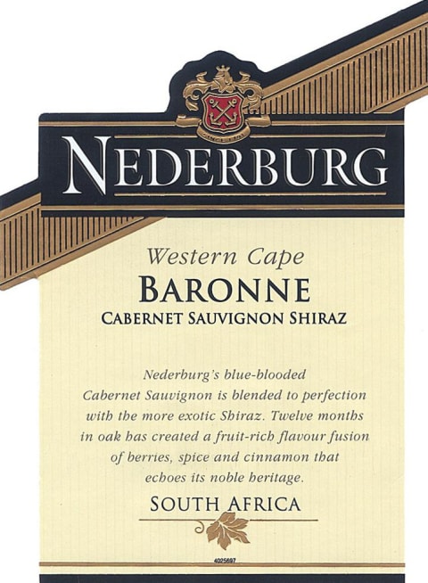 Nederburg Baronne 2009 | Wine.com