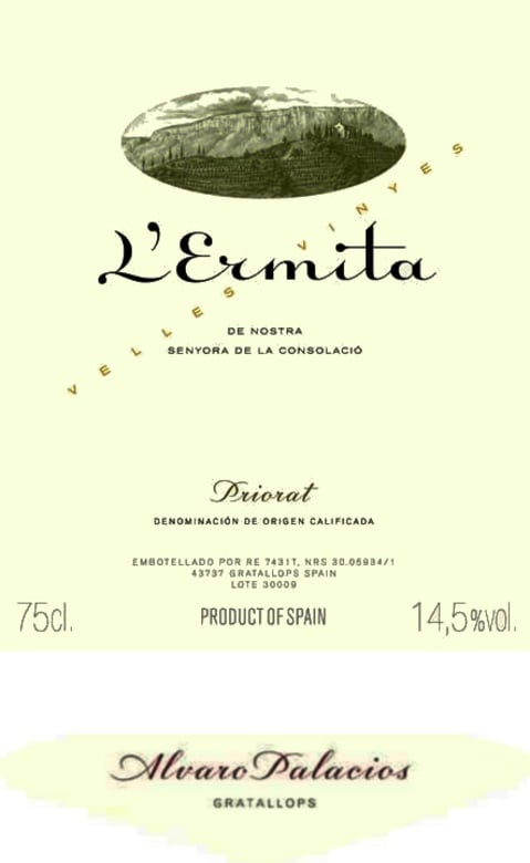 Alvaro Palacios L'Ermita Velles Vinyes 2009 | Wine.com