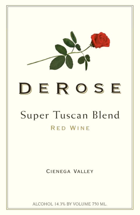 DeRose Vineyards Super Tuscan Blend 2012 | Wine.com