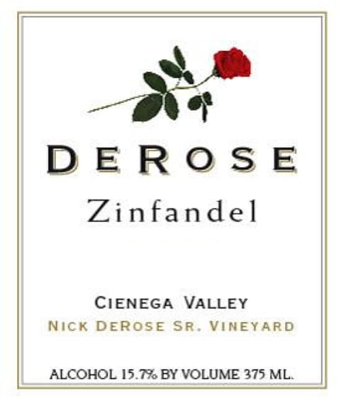 DeRose Vineyards Nick DeRose Sr Vineyard Zinfandel 2013 | Wine.com