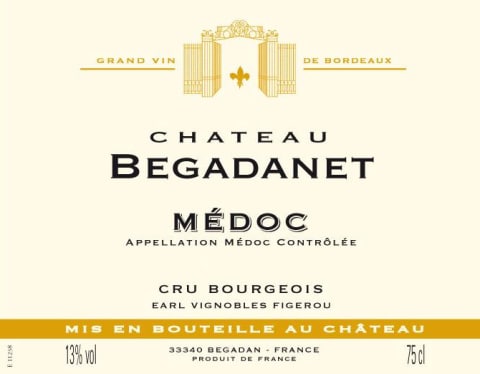 Vignobles Figerou Medoc Chateau Begadanet 2014 | Wine.com