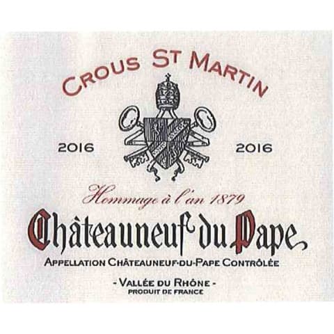 Crous St Martin Chateauneuf-du-Pape 2016 | Wine.com