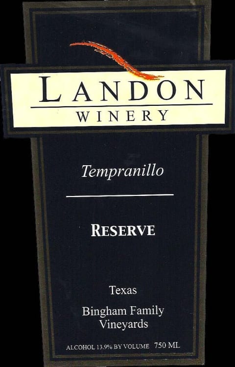 Landon Winery Bingham Family Vineyards Reserve Tempranillo 2011 | Wine.com