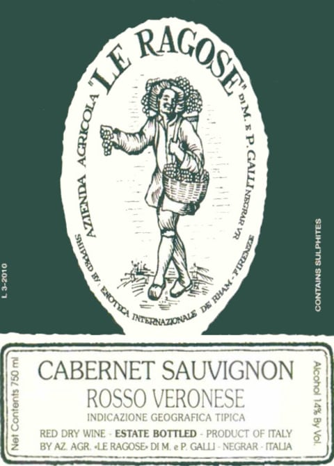 Le Ragose Veronese Cabernet Sauvignon Rosso 2008 | Wine.com