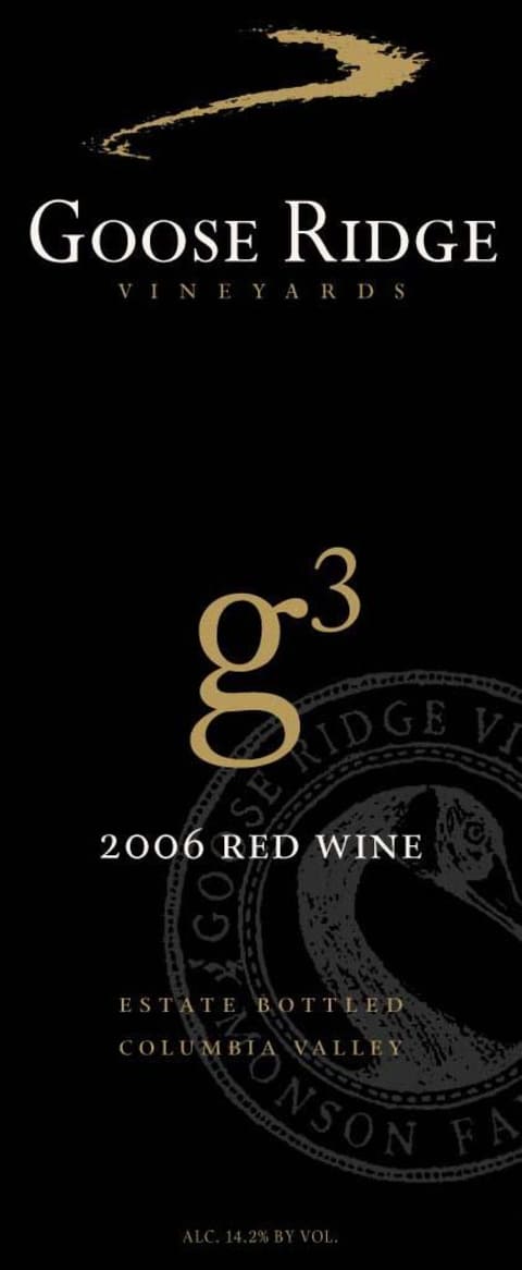Goose Ridge g3 Red Wine 2006 | Wine.com