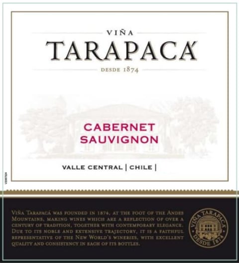 Vina Tarapaca Cabernet Sauvignon 2014 | Wine.com