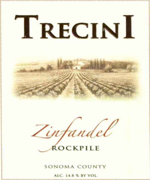 Trecini Cellars Rockpile Vineyard Zinfandel 2007 | Wine.com