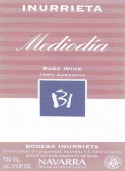 Bodegas Inurrieta Mediodia Rosado 2015 | Wine.com