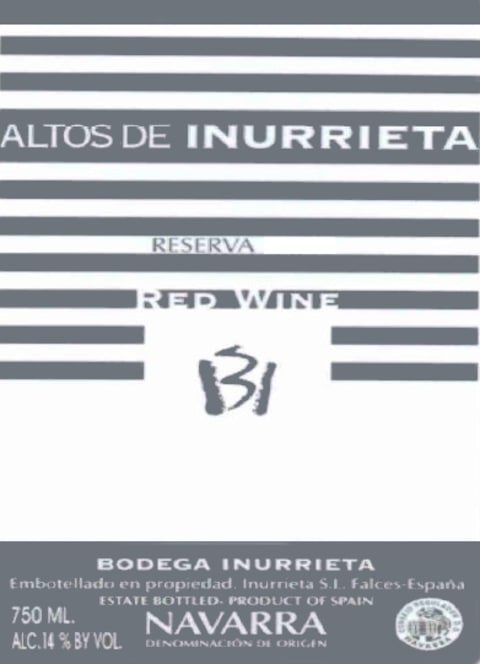Bodegas Inurrieta Altos de Inurrieta Reserva 2004 | Wine.com