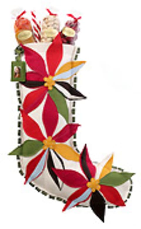 Poinsettia Holiday Stocking | Wine.com