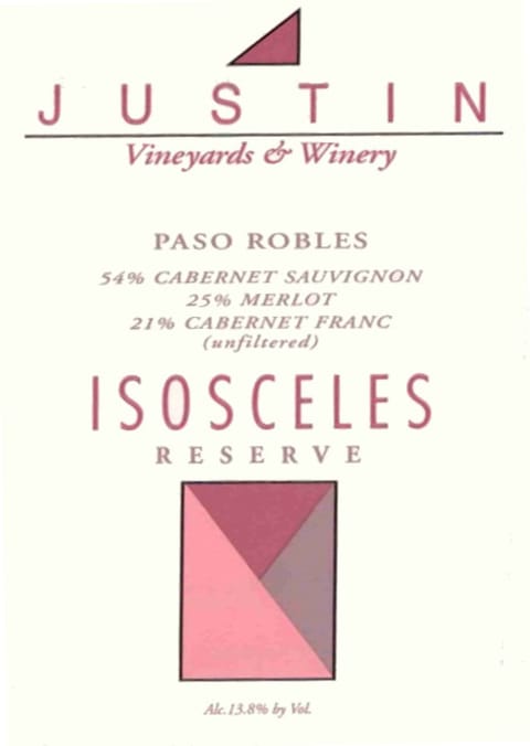 Justin Isosceles Reserve 1998 | Wine.com