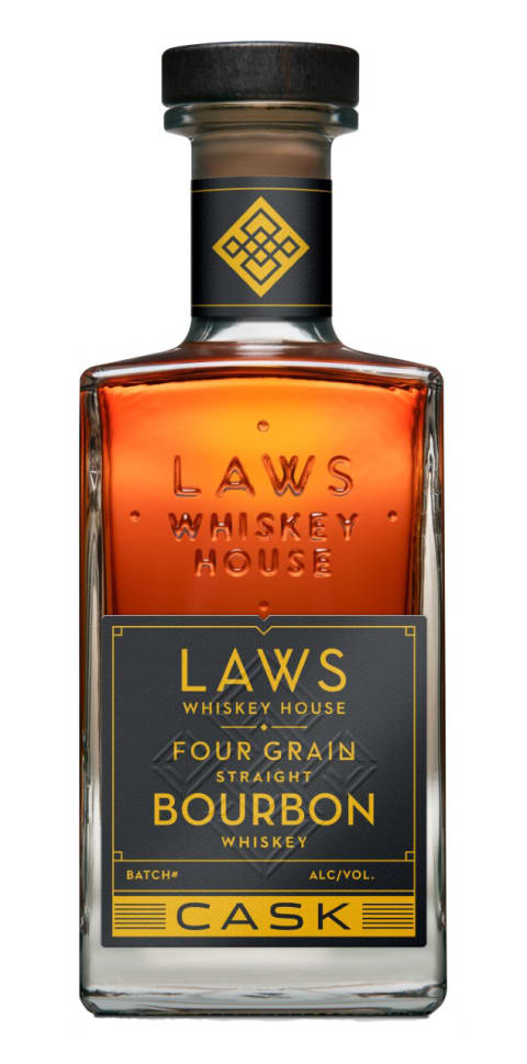 Laws Whiskey House Four Grain Cask Strength Straight Bourbon Whiskey ...
