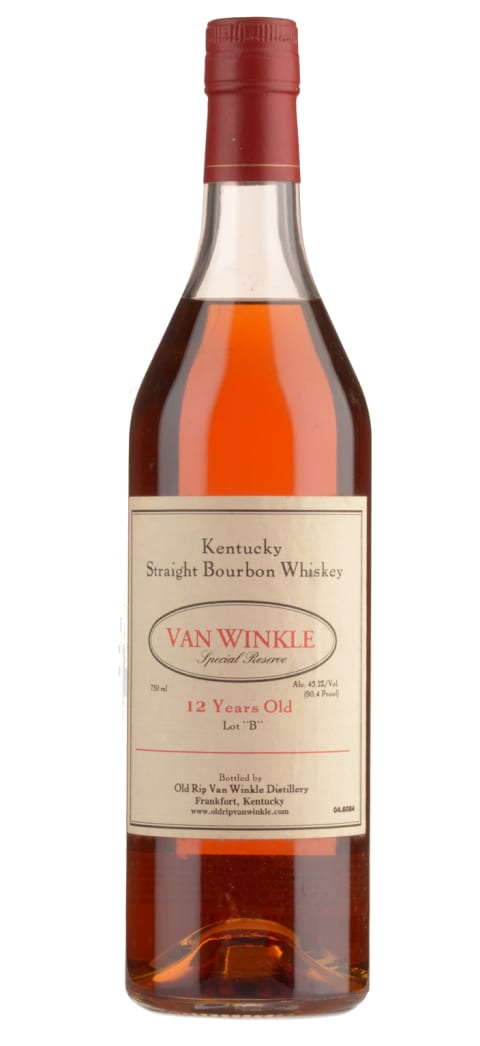 Old Rip Van Winkle Distillery 12 Year Special Reserve Bourbon Whiskey ...