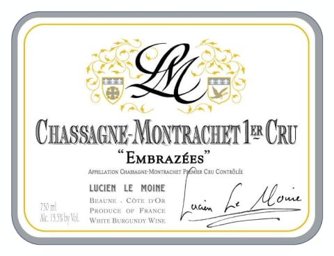 Lucien Le Moine Chassagne-Montrachet Embrazees Premier Cru 2020 | Wine.com