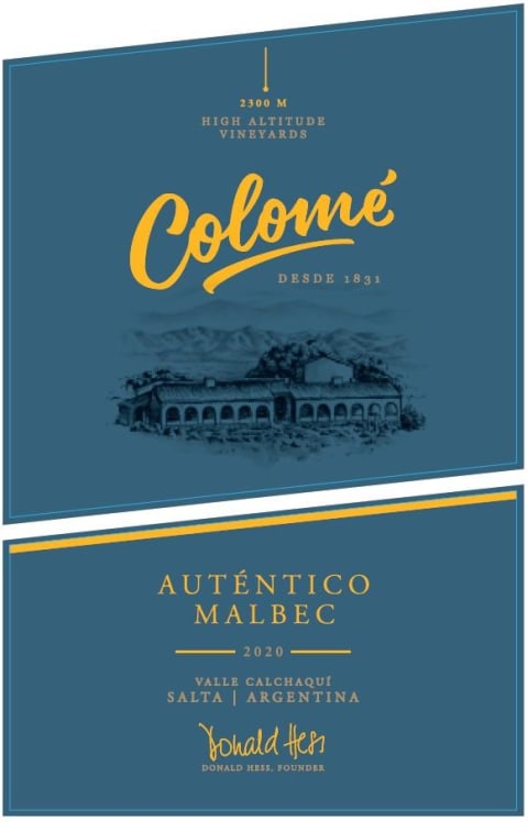 Bodega Colome Autentico Malbec 2020 | Wine.com
