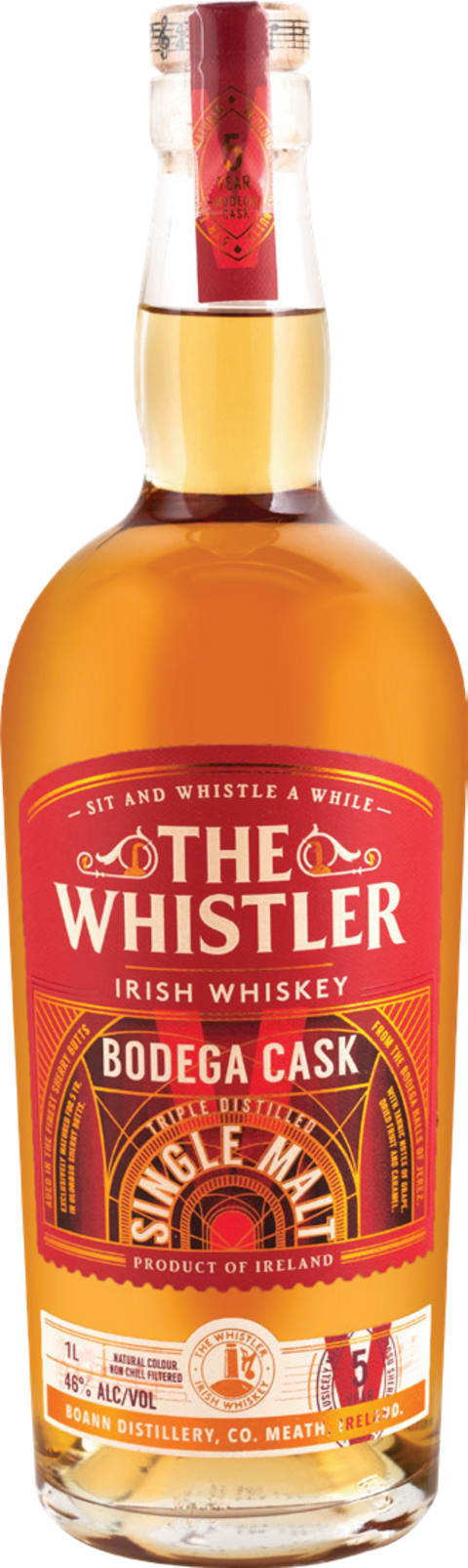 The Whistler Bodega Cask Single Malt Irish Whiskey | Wine.com