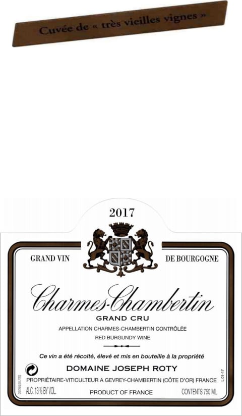 Domaine Joseph Roty Charmes-Chambertin Grand Cru 2017 | Wine.com