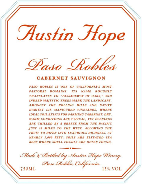 Austin Hope Cabernet Sauvignon 2021 | Wine.com