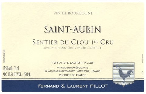 Domaine Fernand & Laurent Pillot St-Aubin Sentier du Clou Premier Cru ...
