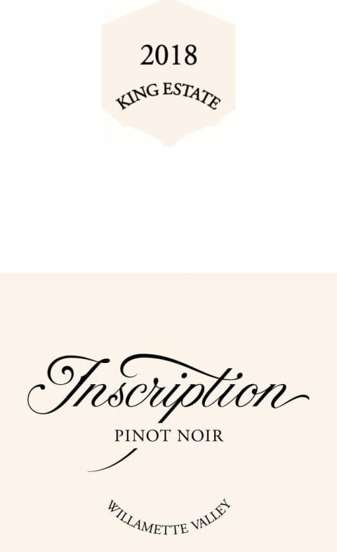 King Estate Inscription Pinot Noir 2018 | Wine.com
