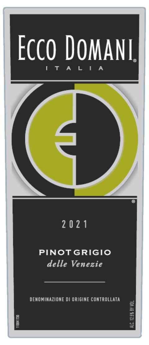 Ecco Domani Pinot Grigio (Designer Label) 2021 | Wine.com