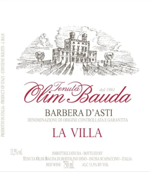 Tenuta Olim Bauda Barbera d'Asti La Villa 2021 | Wine.com