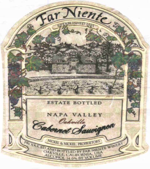 Far Niente Cave Collection Cabernet Sauvignon 2002 | Wine.com