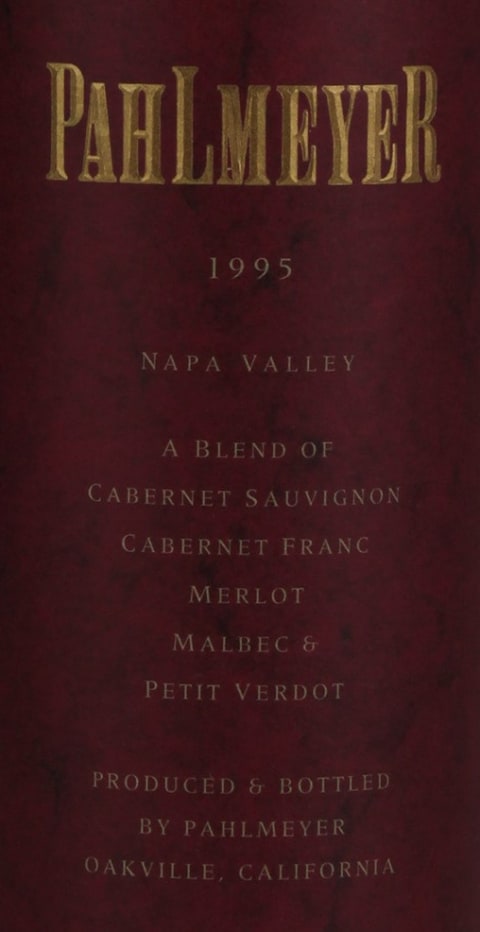 Pahlmeyer Napa Valley Proprietary Red 1995 | Wine.com