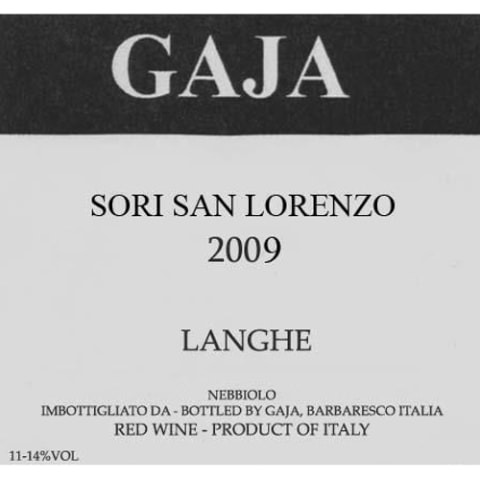 Gaja Sori San Lorenzo (3 Liter Bottle) 2009 | Wine.com