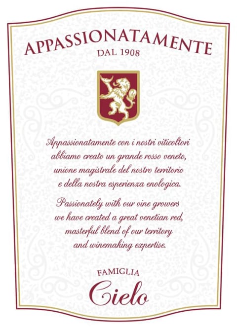 Famiglia Cielo dal 1908 Appassionatamente 2015 | Wine.com