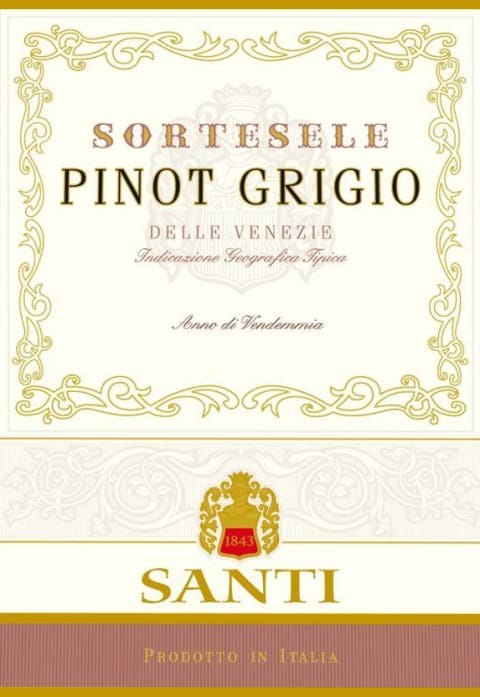 Santi Sortesele Pinot Grigio 2018 | Wine.com