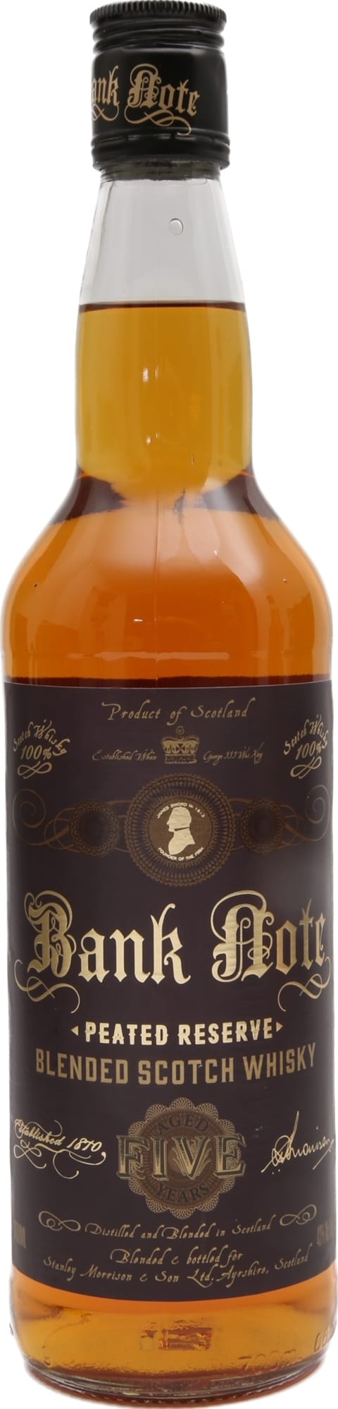 Bank Note 5 Year Peated Reserve Blended Scotch Whisky (700ML) | Wine.com