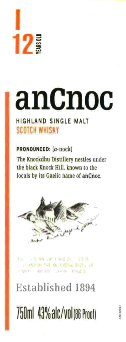 AnCnoc 12 Year Single Malt Scotch Whisky | Wine.com